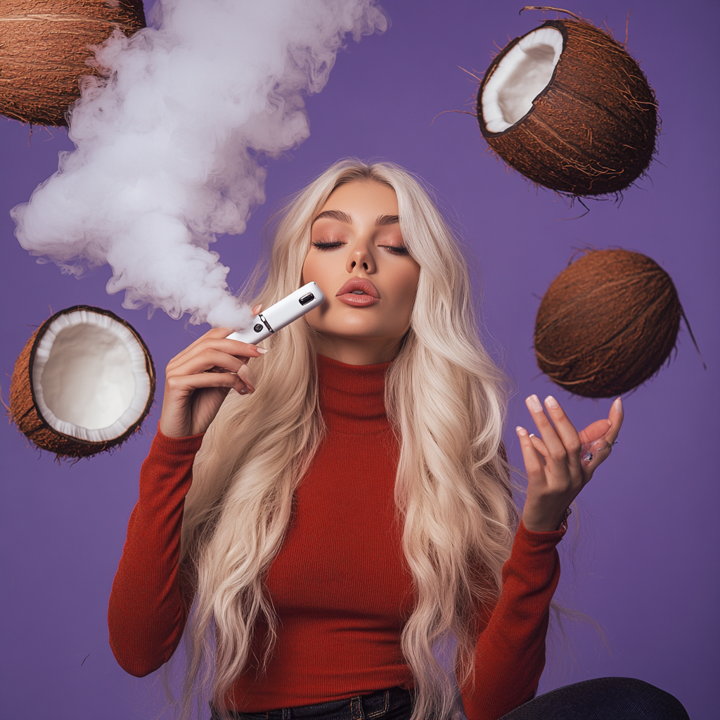 Vape desechable de coco - Sabor tropical en cada calada